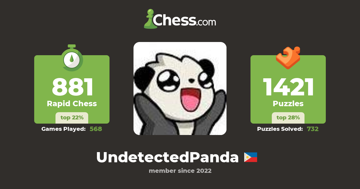 Undetected Panda (UndetectedPanda) - Chess Profile - Chess.com