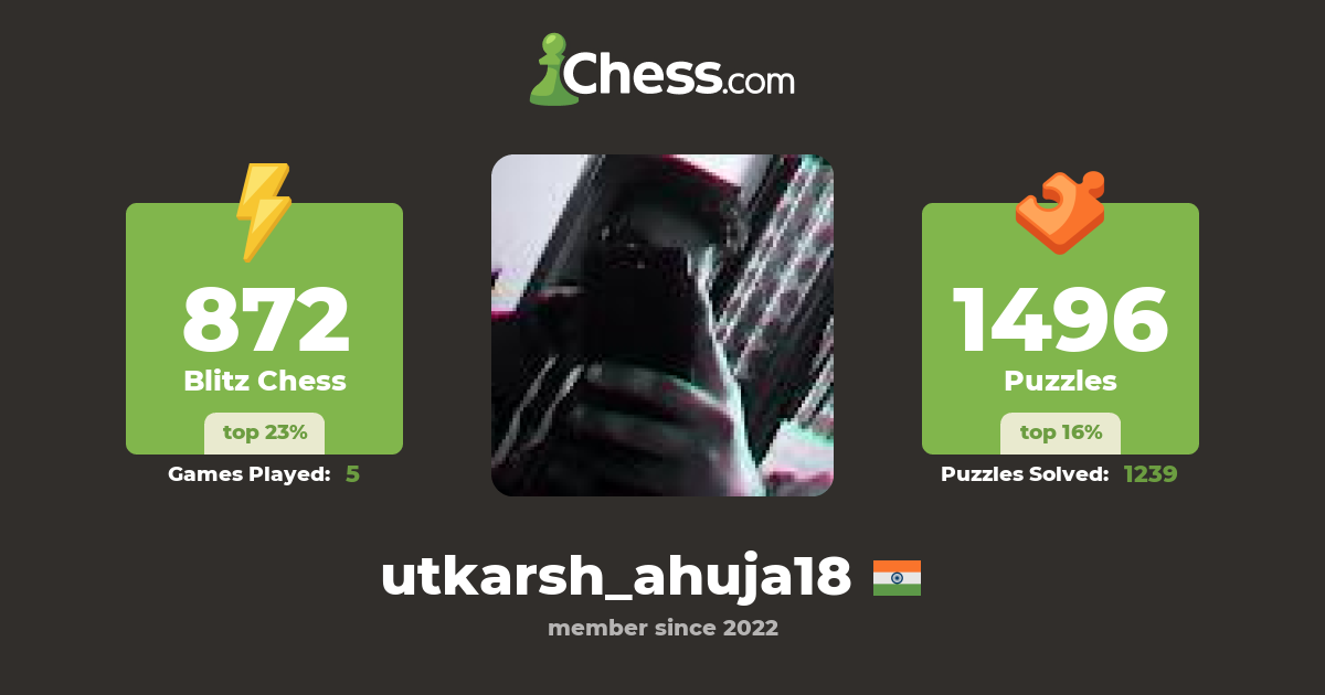 Utkarsh Ahuja (utkarsh_ahuja18) - Chess Profile - Chess.com