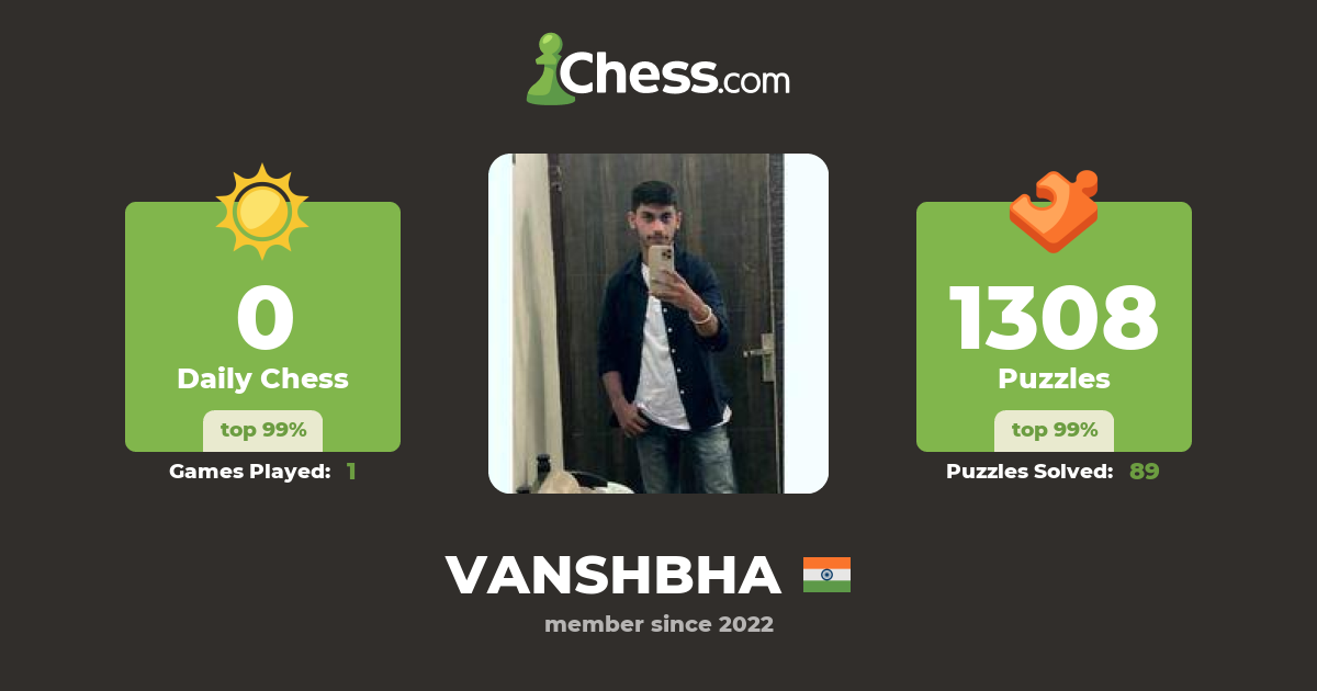 Vansh Bhatia (VANSHBHA) - Chess Profile - Chess.com