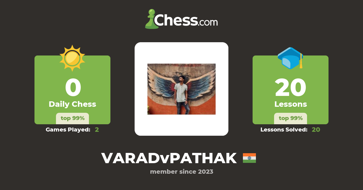 Varad Pathak (VARADvPATHAK) - Chess Profile - Chess.com