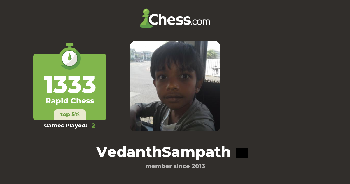 vedanth sampath (VedanthSampath) - Chess Profile - Chess.com