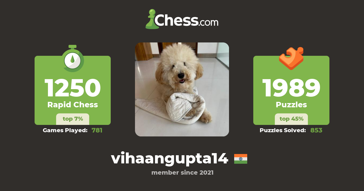 Vihaan Gupta (vihaangupta14) - Chess Profile - Chess.com