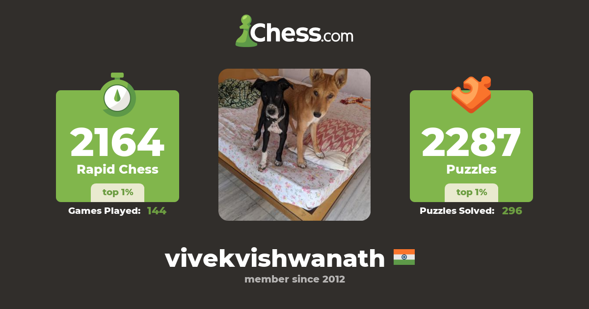 Vivek Vishwanath (vivekvishwanath) - Chess Profile - Chess.com