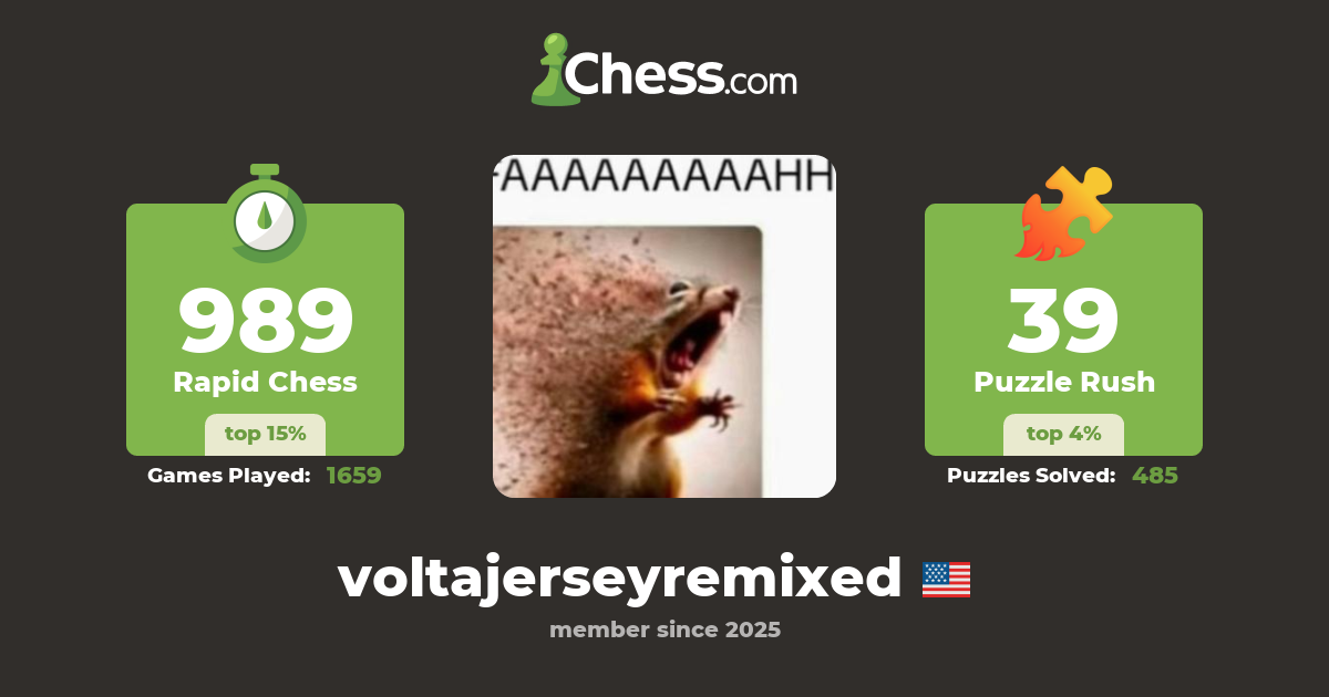 voltajerseyremixed - Chess Profile - Chess.com