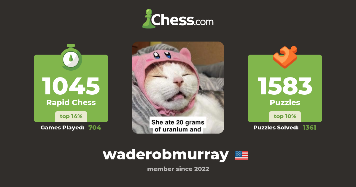 Wade Murray (waderobmurray) - Chess Profile - Chess.com