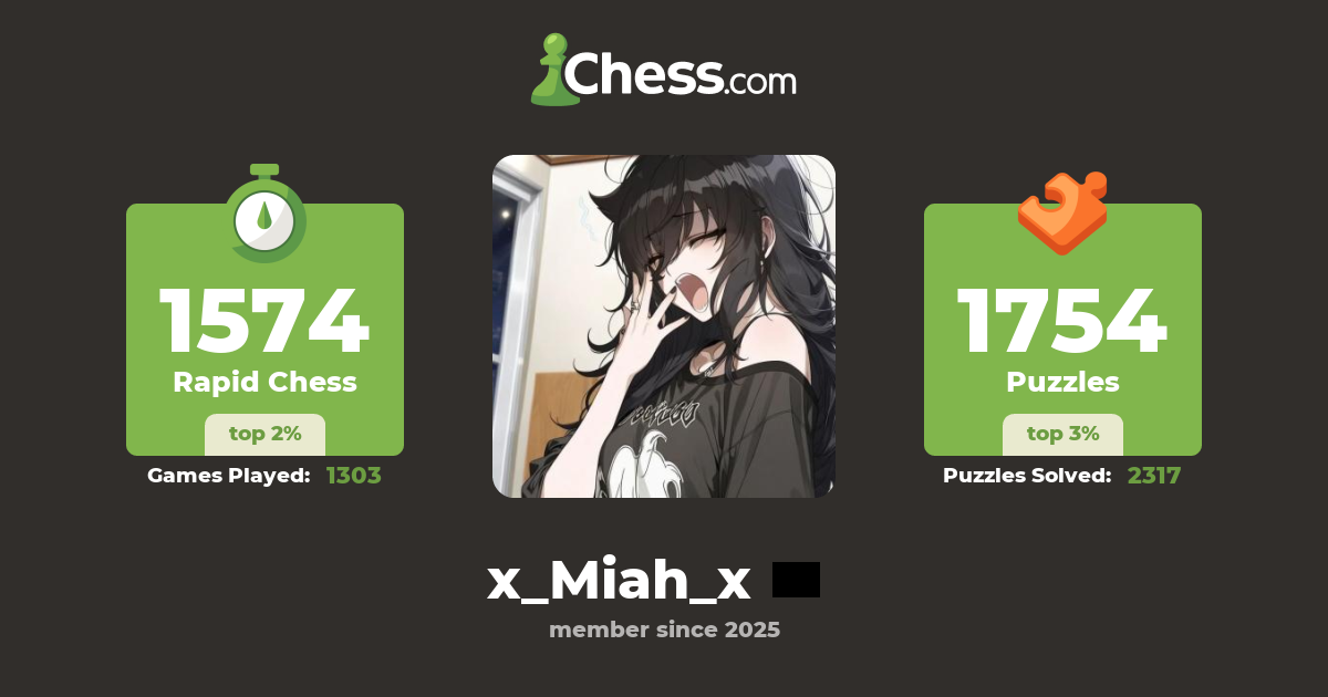 x_Miah_x - Chess Profile - Chess.com