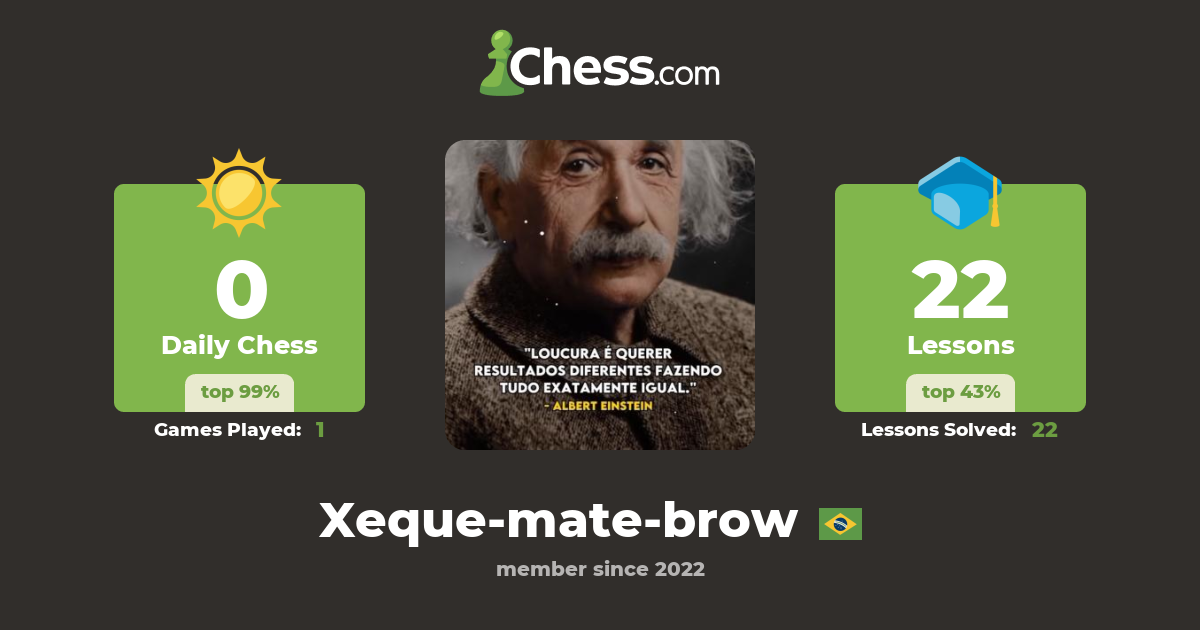 Rapha el (Xeque-mate-brow) - Chess Profile - Chess.com