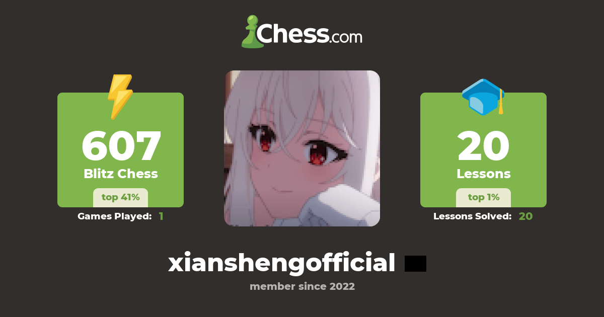 Xiansheng official (xianshengofficial) - Chess Profile - Chess.com