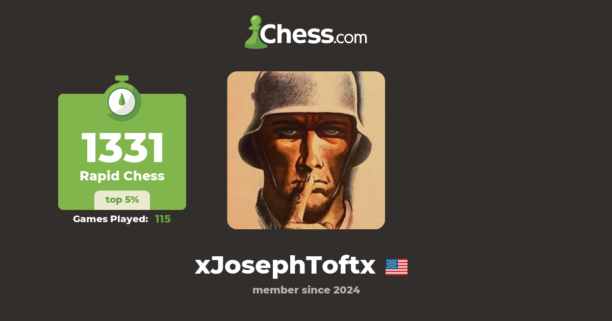 xJosephToftx - Chess Profile - Chess.com