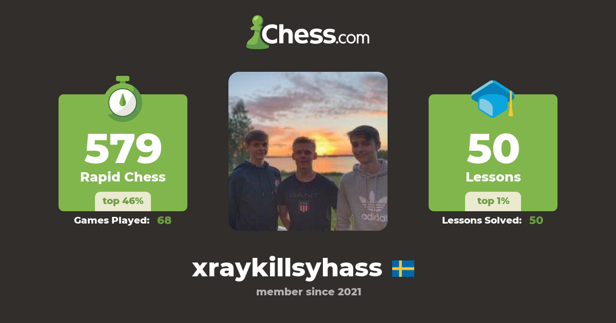 Xraykillsyhass (xraykillsyhass) - Chess Profile - Chess.com
