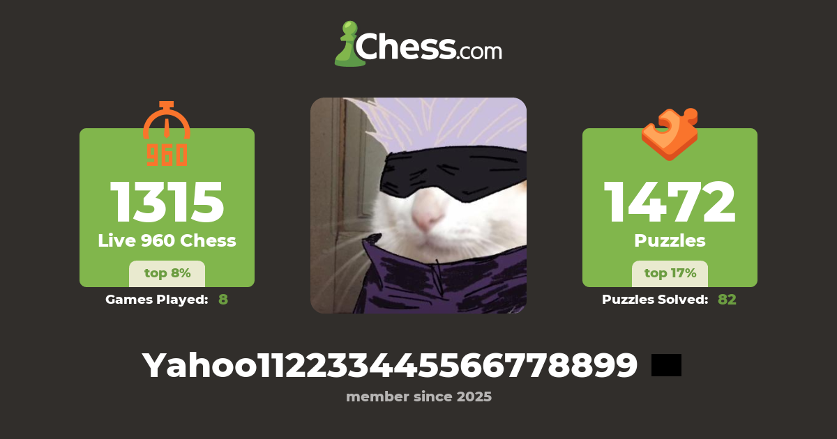 Yahoo112233445566778899 - Chess Profile - Chess.com