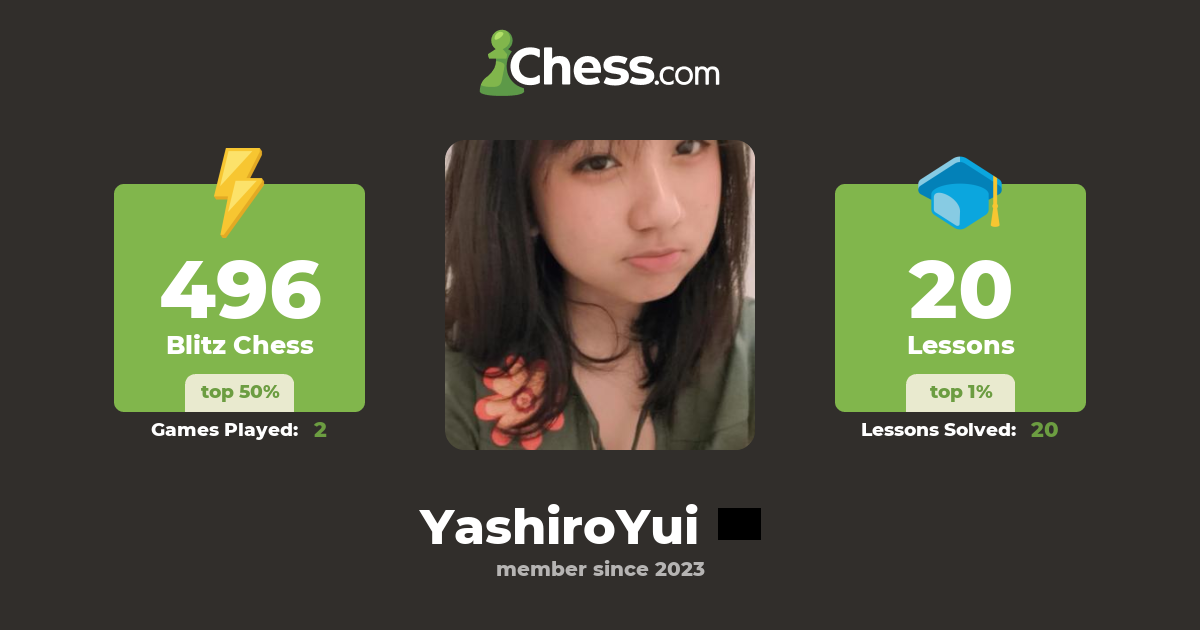 Fatima Capistrano (YashiroYui) - Chess Profile - Chess.com