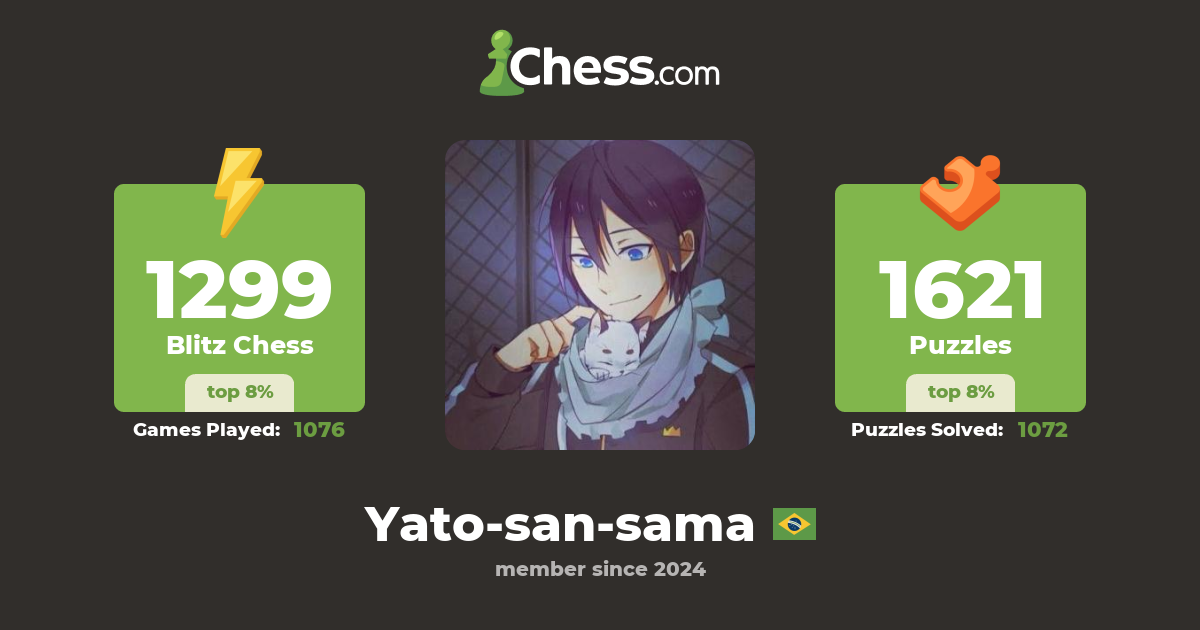 Deus yato ao seu dispor. 🔥👺 (Yato-san-sama) - Chess Profile - Chess.com