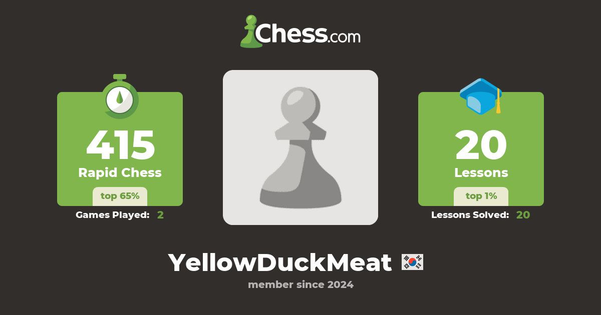 은영 이 (YellowDuckMeat) - Chess Profile - Chess.com