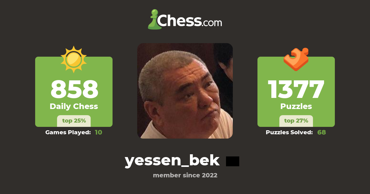 yessen_bek - Chess Profile - Chess.com