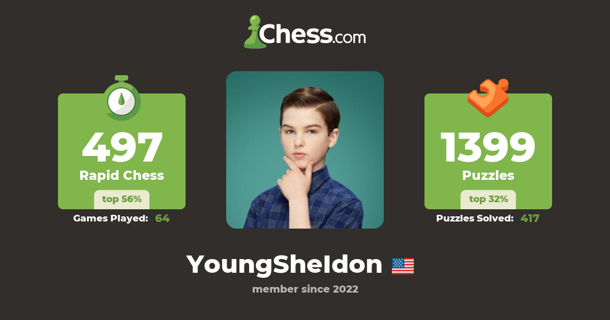 Sheldon Cooper (YoungSheIdon) - Chess Profile - Chess.com