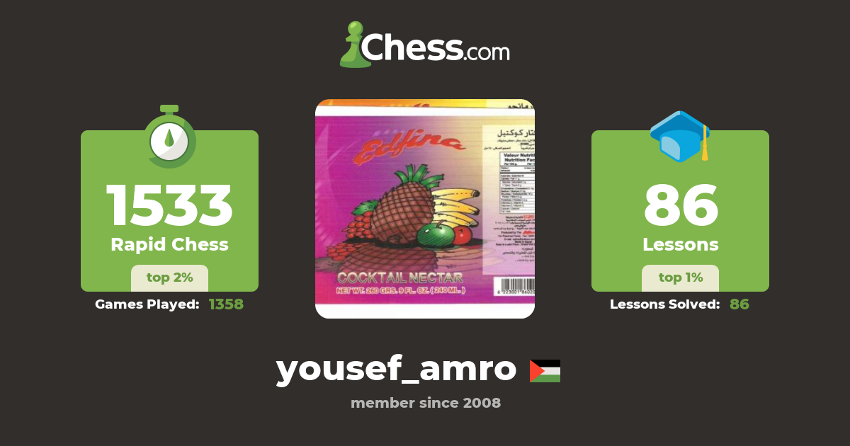 yousef amro (yousef_amro) - Chess Profile - Chess.com
