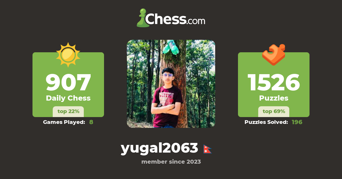 Yugal Kishor Dahal (yugal2063) - Chess Profile - Chess.com