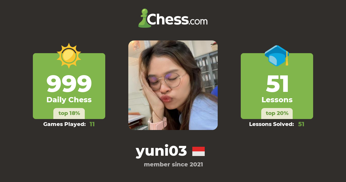 yuni manurung (yuni03) - Chess Profile - Chess.com