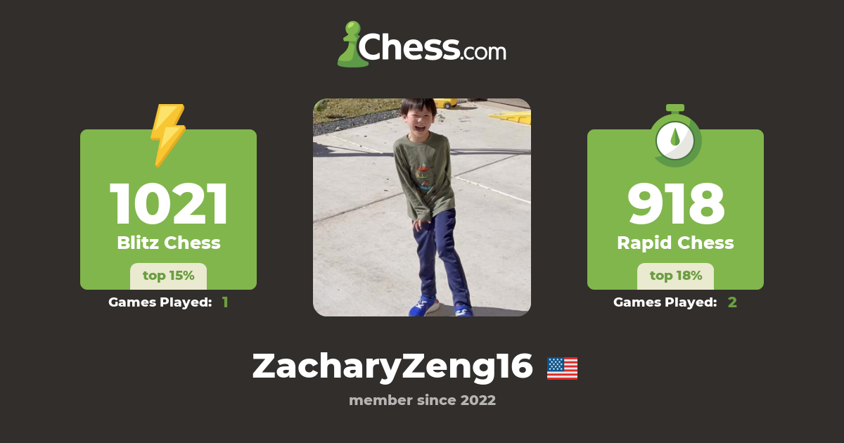 Zachary Zeng (ZacharyZeng16) - Chess Profile - Chess.com
