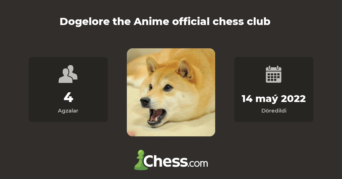 Dogelore the Anime official chess club - küşt kluby - Chess.com