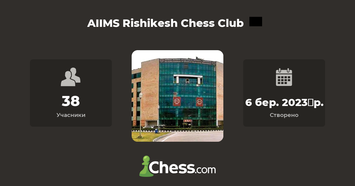 AIIMS Rishikesh Chess Club - Шаховий Клуб - Chess.com