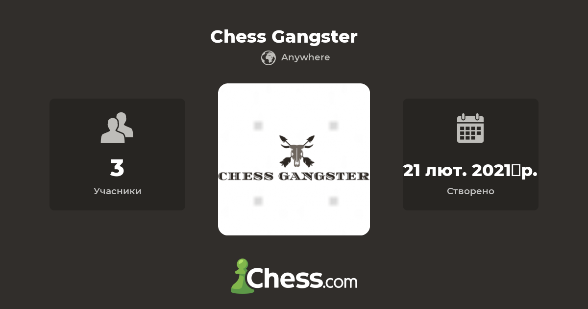 Chess Gangster - Шаховий Клуб - Chess.com