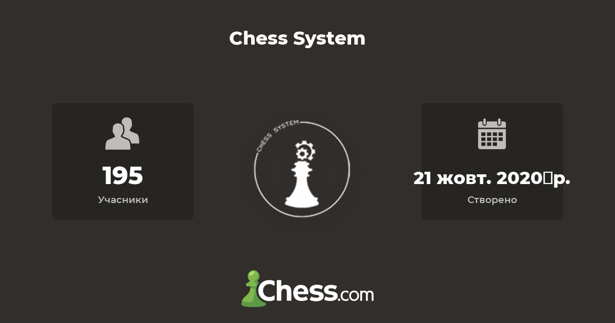 Chess System - Шаховий Клуб - Chess.com