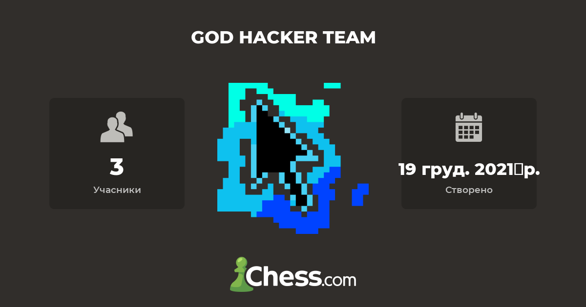 GOD HACKER TEAM - Шаховий Клуб - Chess.com
