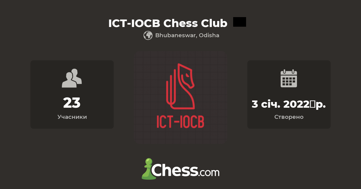 ICT-IOCB Chess Club - Шаховий Клуб - Chess.com