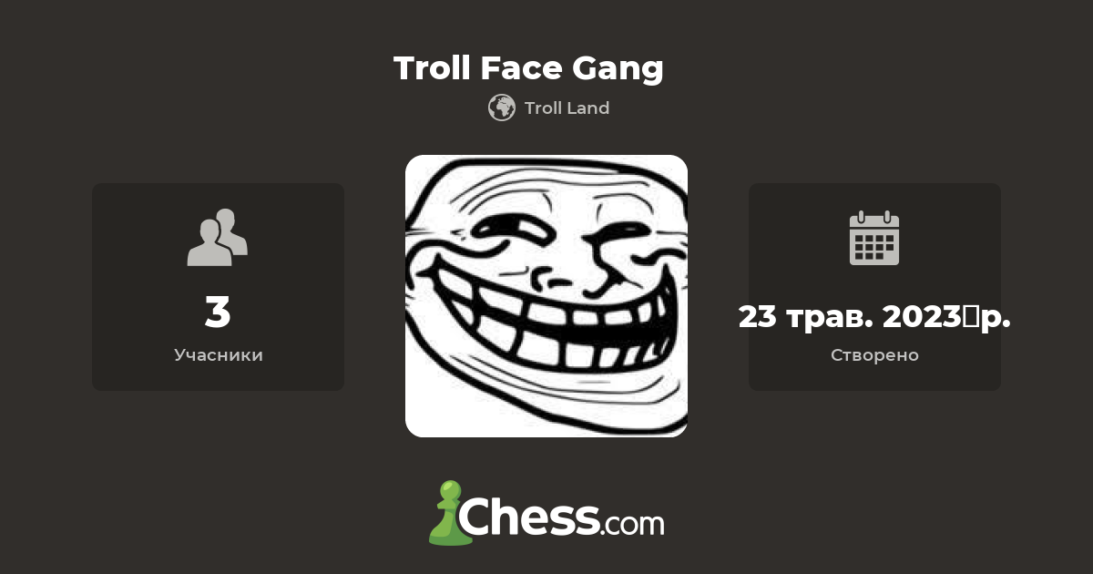 Troll Face Gang - Шаховий Клуб - Chess.com