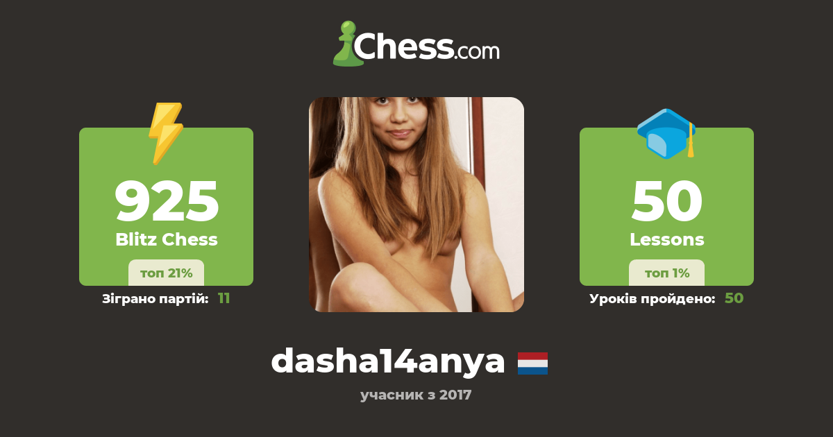 Masha Anya (dasha14anya) - Профіль шахіста - Chess.com