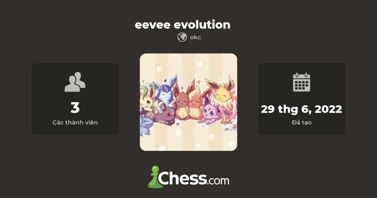 eevee evolution - Câu lạc bộ cờ vua - Chess.com