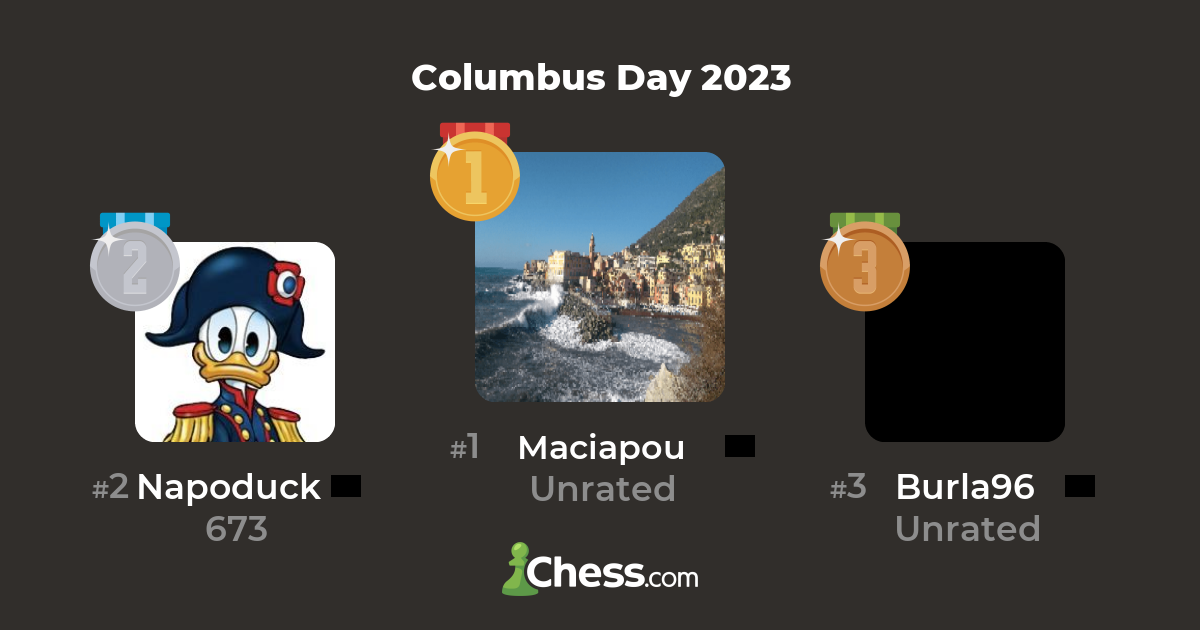 Columbus Day 2023 - Giải đấu cờ vua trực tuyến - Chess.com